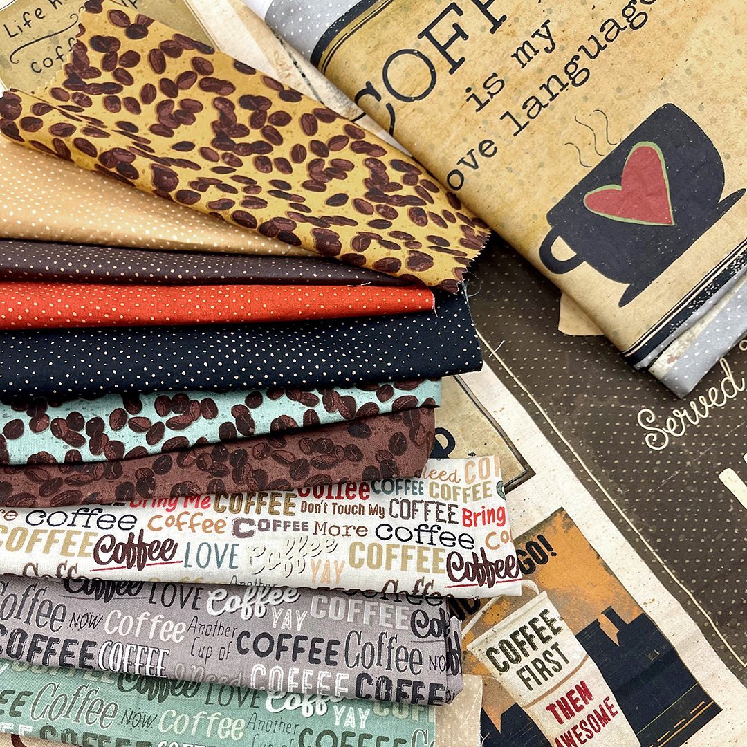 Yay! Coffee by Dan DiPaolo for Clothworks – Quilting Confections