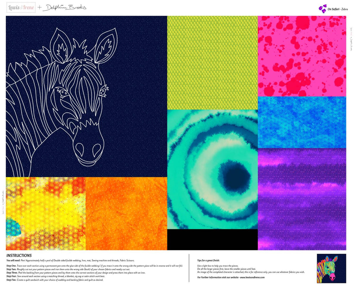 On Safari - Zebra Panel – Quilting Confections